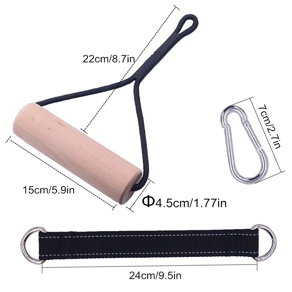 1 Pair Wooden Pull Up Grips Climbing Hold Grips Gy... – Grandado