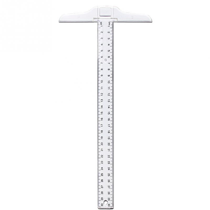 30cm Clear Transparent Plastic Straight Ruler Meas... – Vicedeal