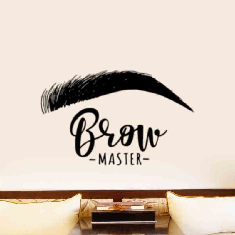 Brow Quote Wall Stickers Vinyl Master Art Wallpape... – Grandado