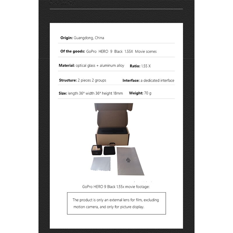 Anamorphic Widescreen Lens For Gopro HERO 9 Black ... – Grandado