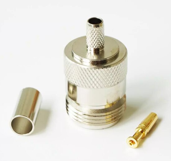 2pcs Connector N Female Jack Crimp RG58 RG142 LMR1... – Grandado
