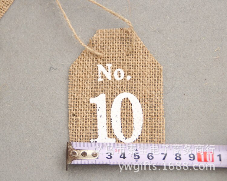 Rustic Wedding decoration table number 1-10 card W... – Grandado