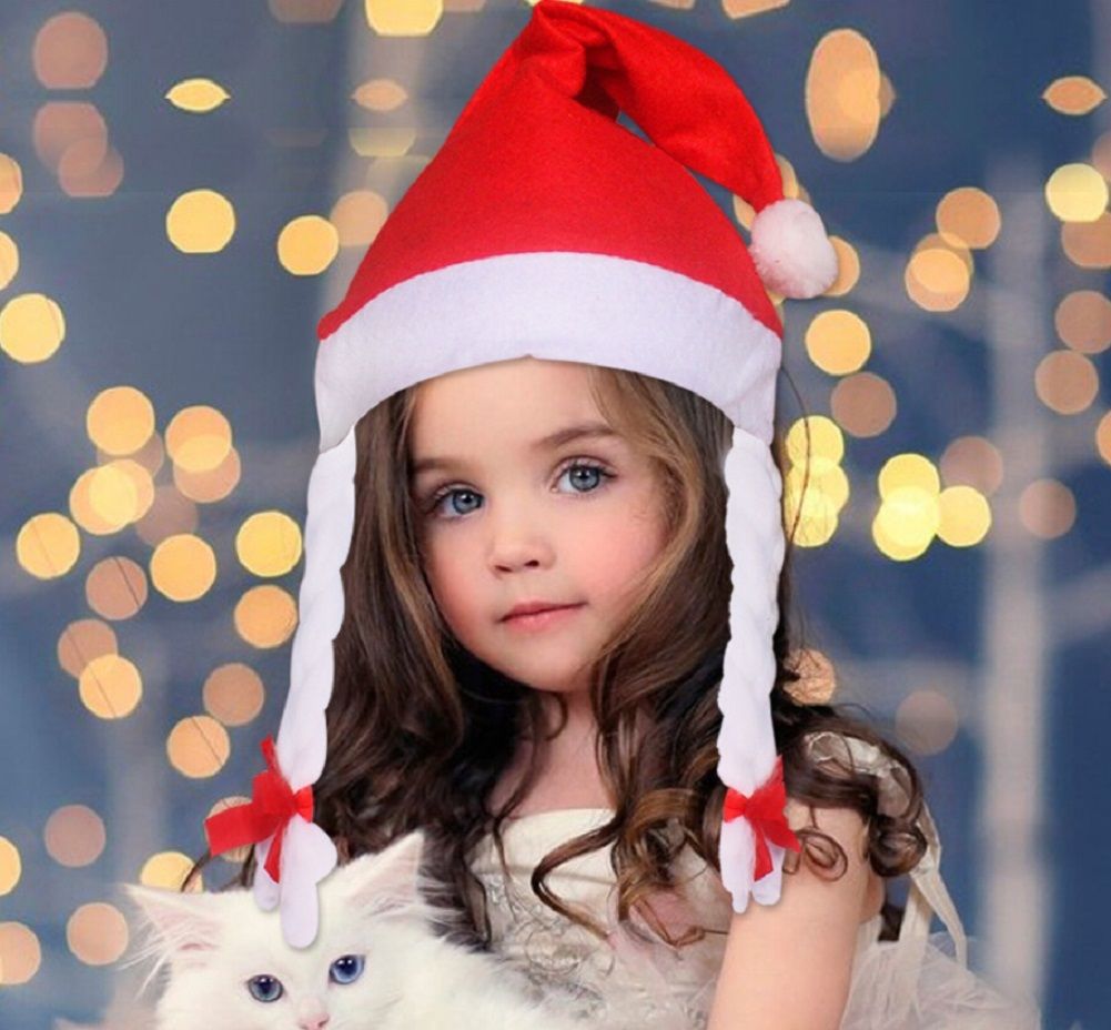 Red Christmas Thickened Hat Santa Claus Cap Family... – Grandado