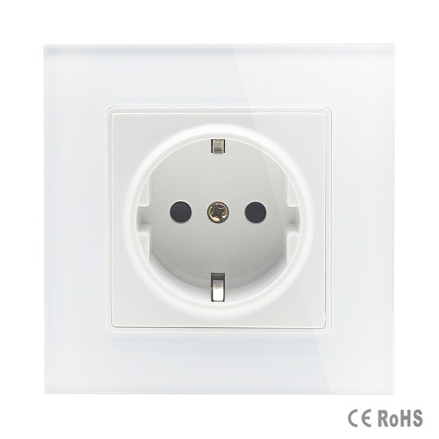 MiniTiger Wall Crystal Glass Panel Power Socket Pl... – Grandado