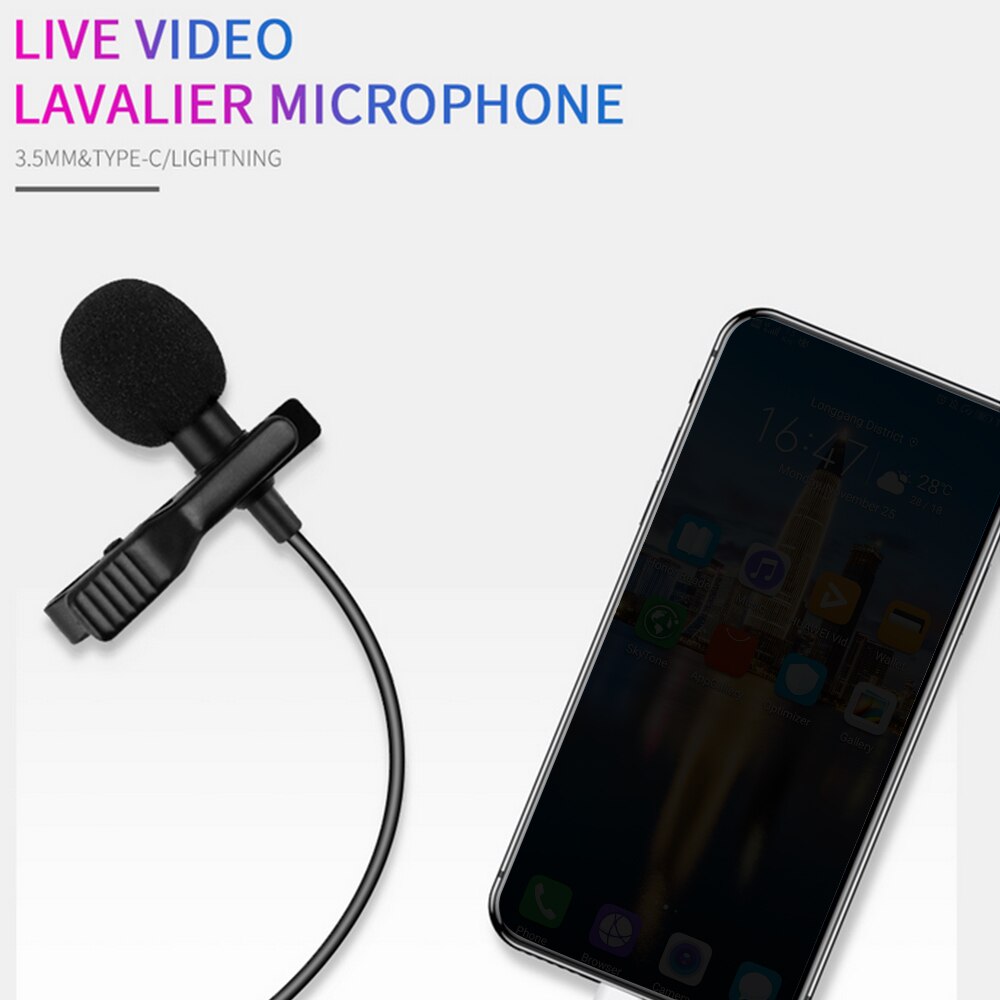 Lavalier Microphone Lapel Clip-on Condenser Mini M... – Vicedeal