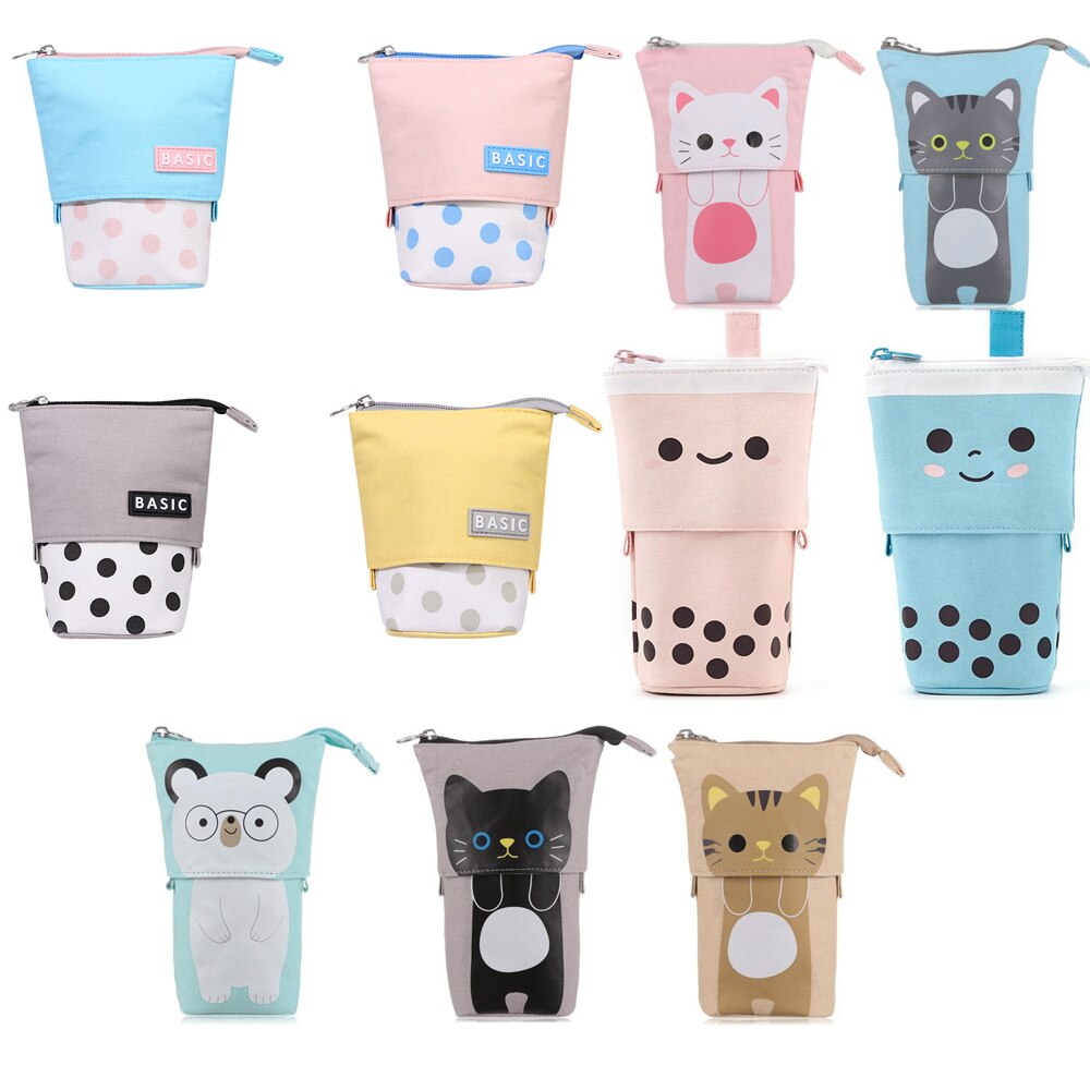 3 Types Cute Boba Milk Tea Telescopic Pen Bag Pen ... – Vicedeal