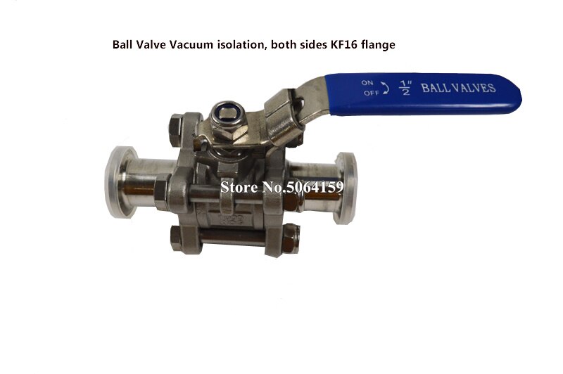 Ball Valve Vacuum isolation, both sides KF16 flang... – Grandado