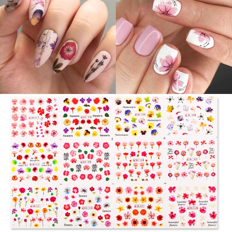 1 Big Sheet Autumn Nail Water Transfer Decals Stic... – Grandado