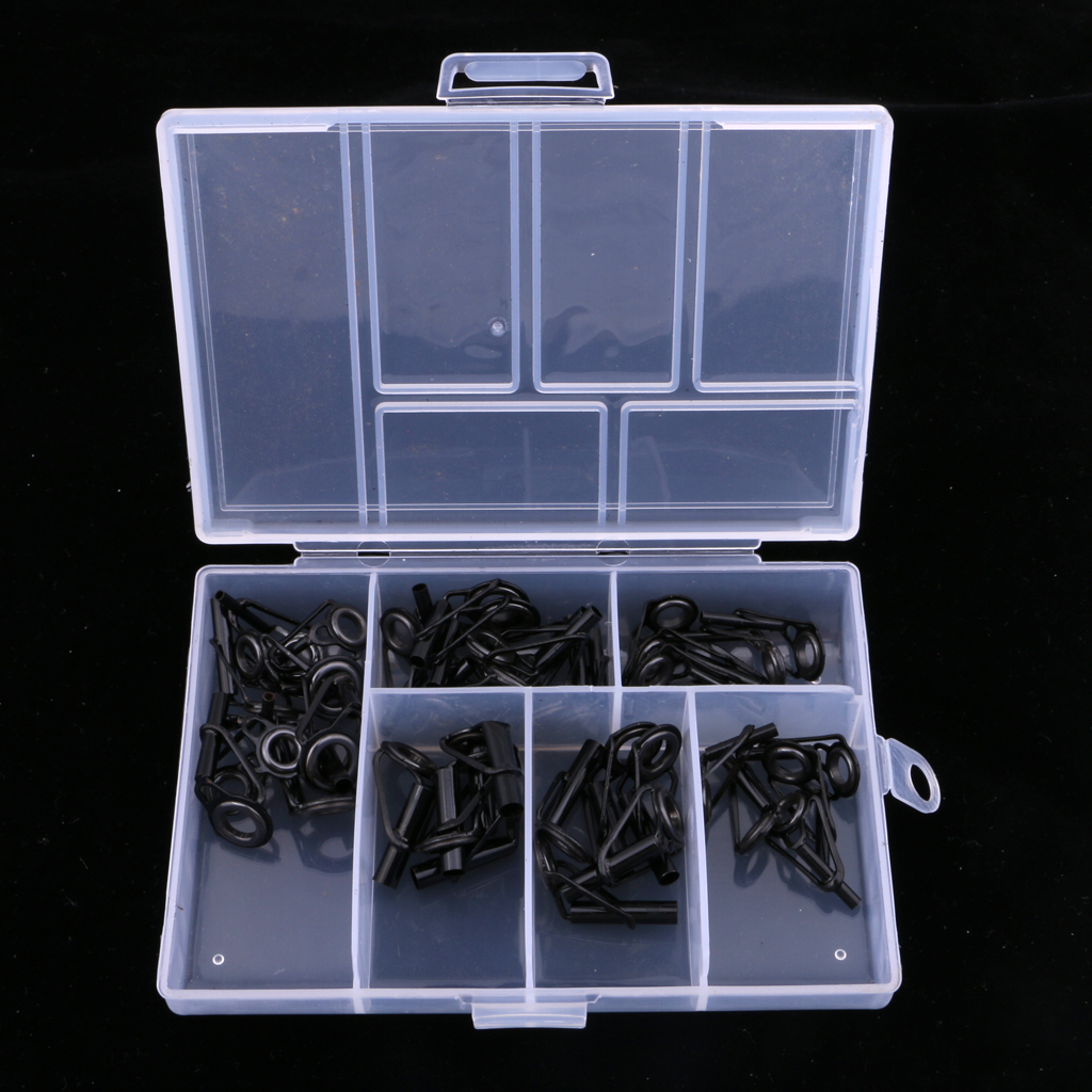 40 Pieces Stainless Steel Fishing Rod Guides Set T... – Grandado