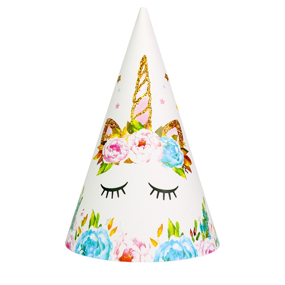 6pc/ set enhörning grattis på födelsedagen hatt fe... – Grandado