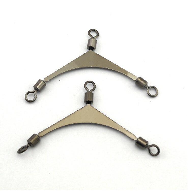 5pcs 3 Way swivel connectors fork points line meta... – Vicedeal