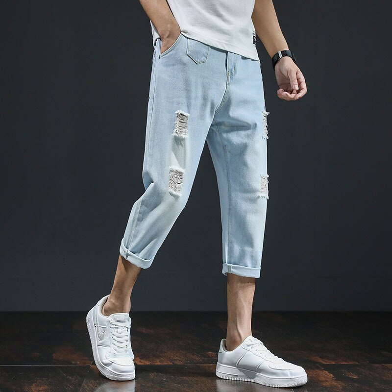 Ripped Shorts Jeans 2022 Summer Casual Short Pants... – Grandado