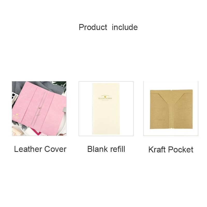 Jamie Notes Flipped Leather Cover Traveler's Noteb... – Grandado