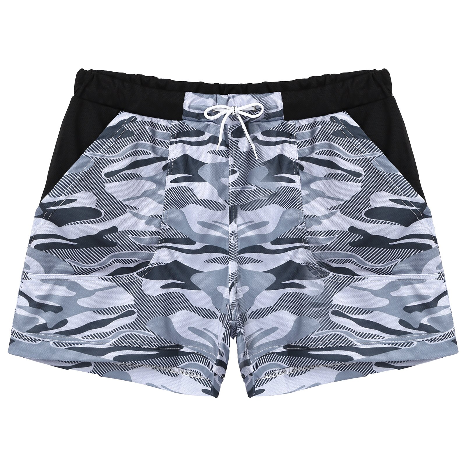 Grey Mens Male Swimwear Basic Long Swimming Trunk ... – Grandado