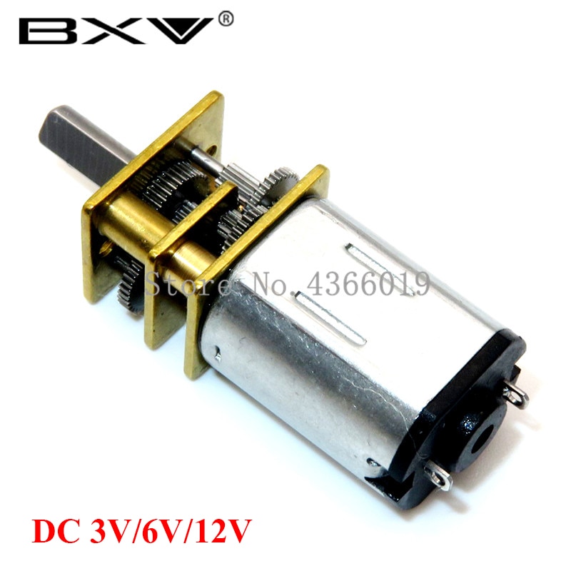 DC 3V/6V/12V N20 Mini Micro Metal Gear Motor with ... – Grandado