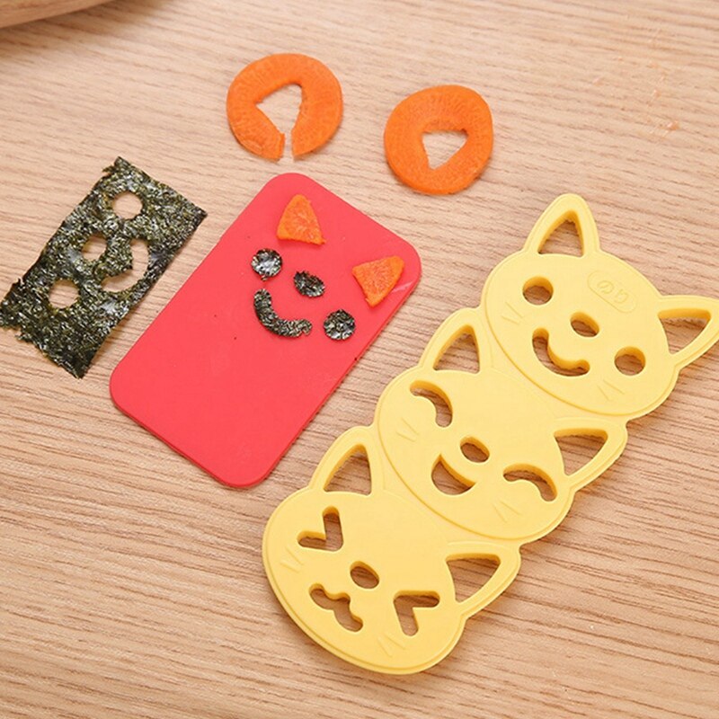 1Set Cute Cat Onigiri Rice Ball Sushi Mold Decor C... – Grandado