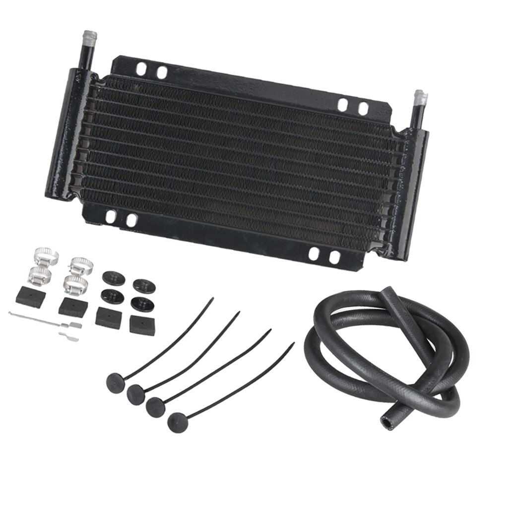 11-Row Engine Transmission Oil Cooler Kit | Transm... – Vicedeal