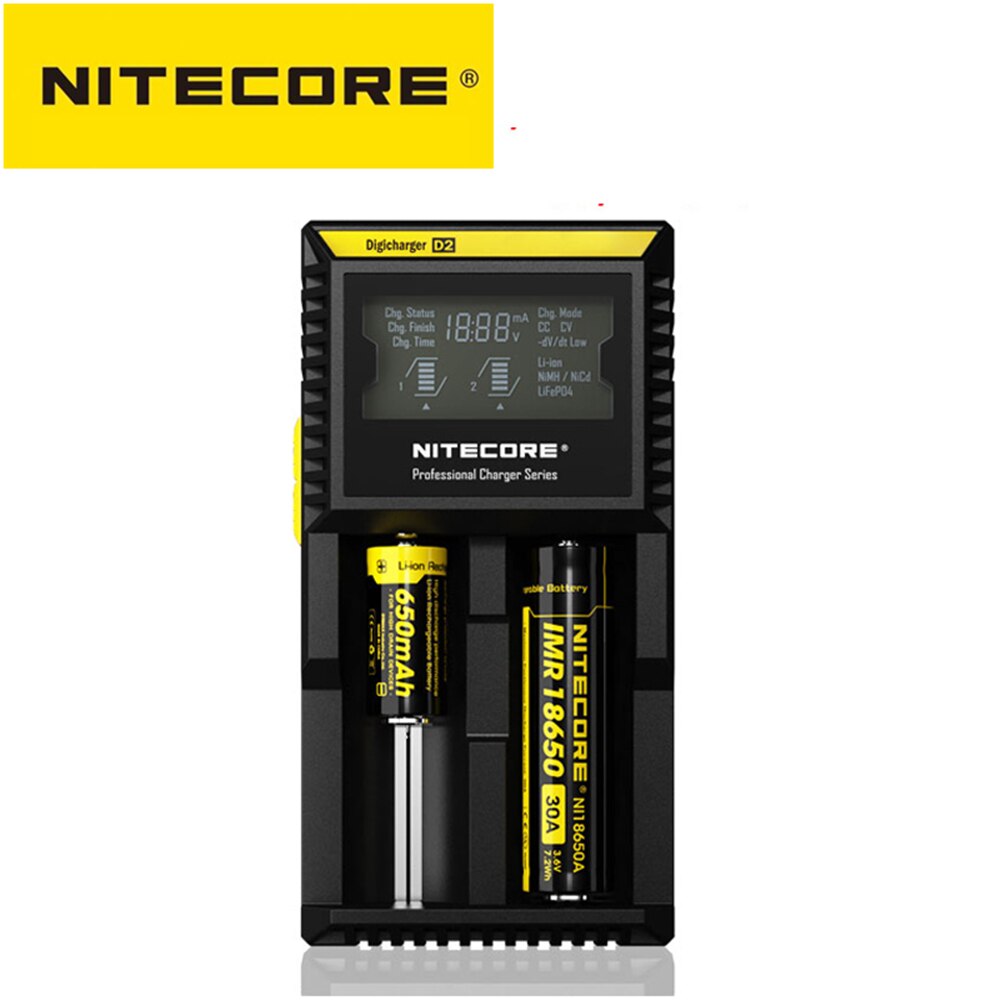 Original Nitecore D2 D4 Battery Charger LCD Smart ... – Grandado