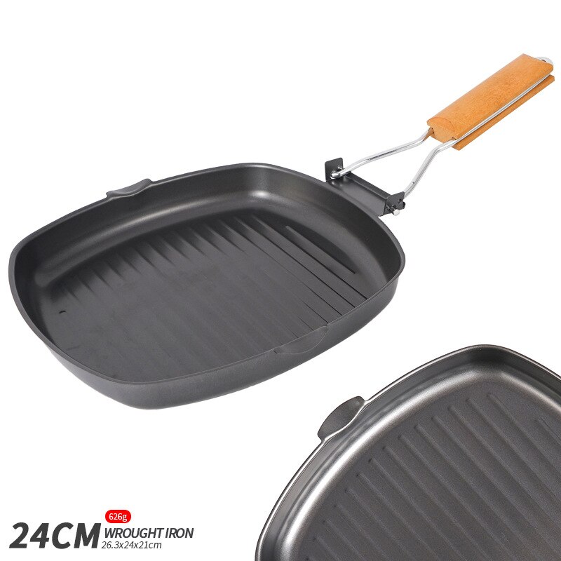 Portable Frying Steak Pan Outdoor Grill Cooking BB... – Grandado