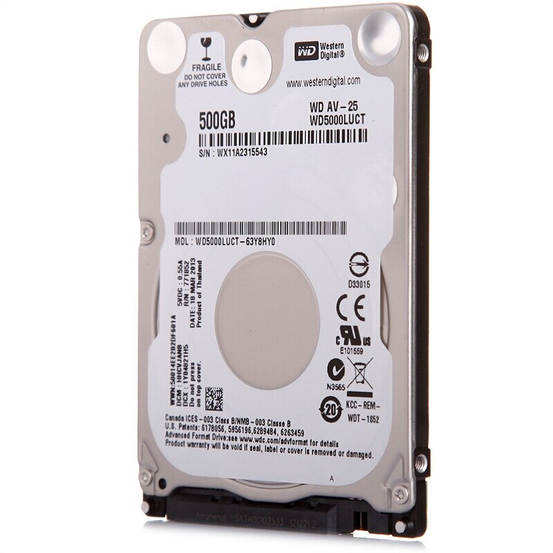 WD5000LUCT 500G 2.5" surveillance Hard Disk D... – Vicedeal