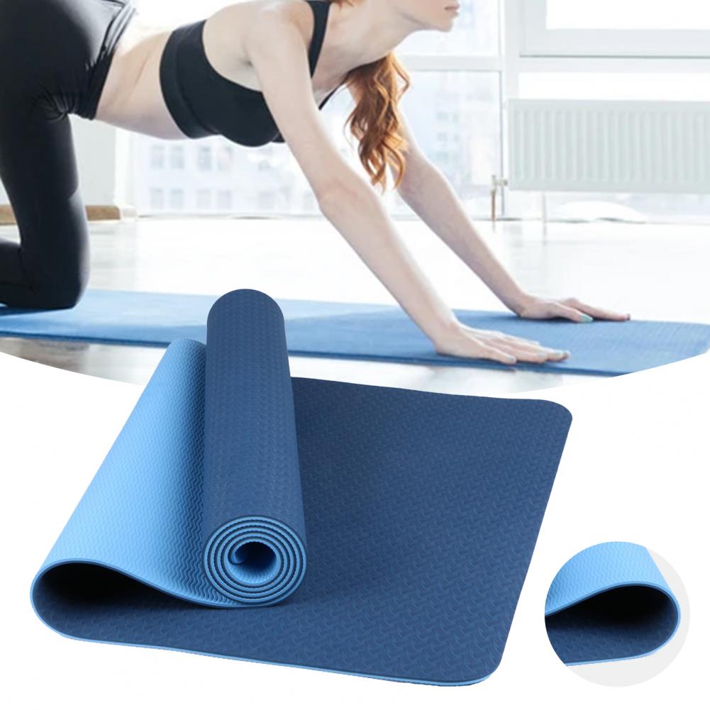 Yoga Mat Fitness Exercise TPE High Density Cushion... – Grandado