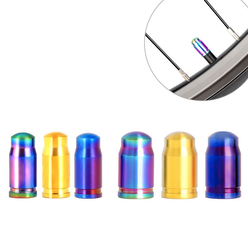 2 stk titanium sykkel presta/schrader ventilhette ... – Grandado