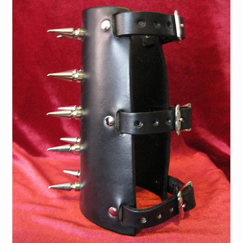 Steampunk Gothic Brutal Spikes Bracer Gauntlet Stu... – Grandado