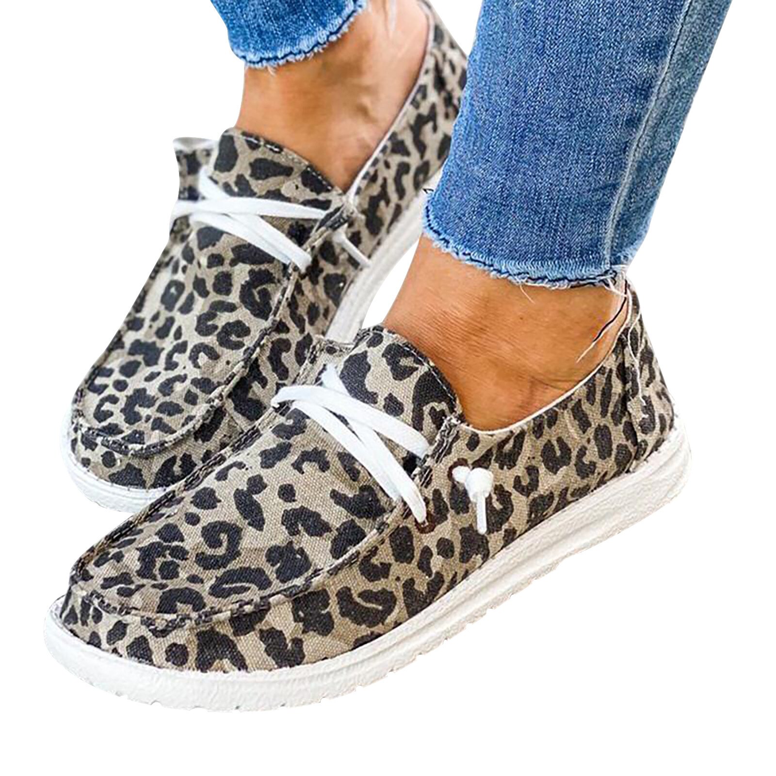 Summer Shallow Mouth Canvas Woman Flats Woman Casu... – Grandado