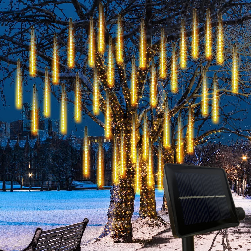 Solar Led Meteor Shower Rain String Light for Fair... – Grandado