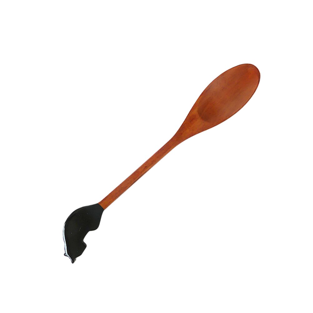 Cat Wood Spoon Long Handle Coffee Tea Drink Cockta... – Grandado