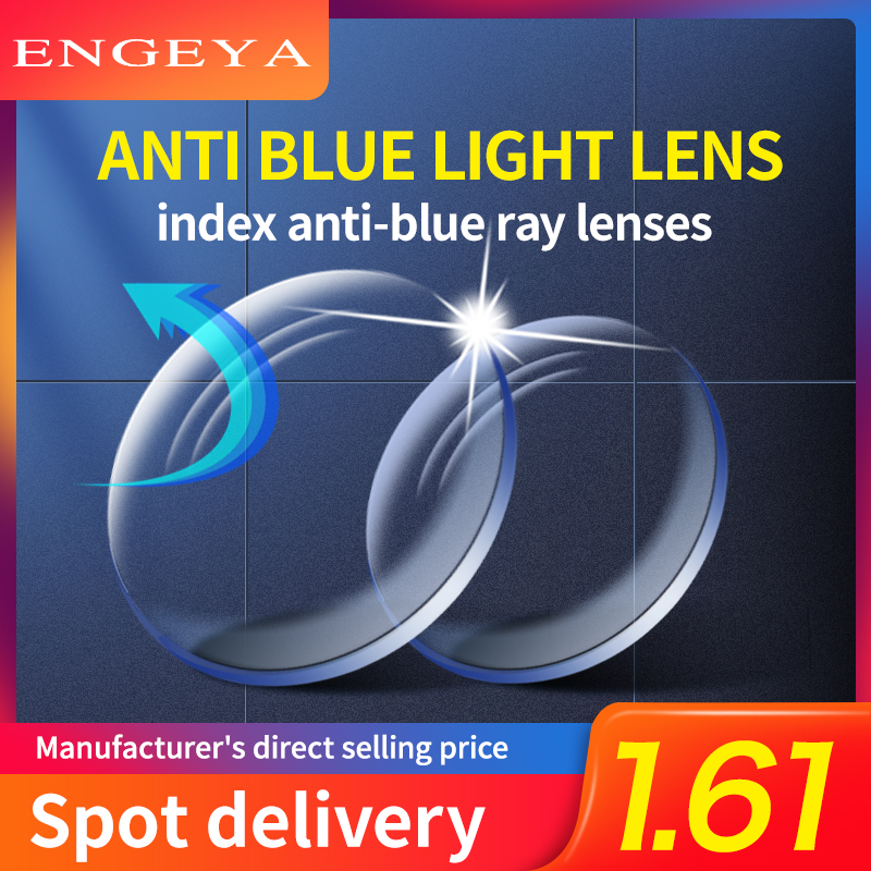 ENGEYA 1.61 Index Anti-blue Single Vision Resin Le... – Grandado