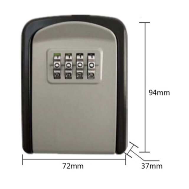 Mini Aluminium Alloy Wall Mounted Key Storage Secr... – Vicedeal