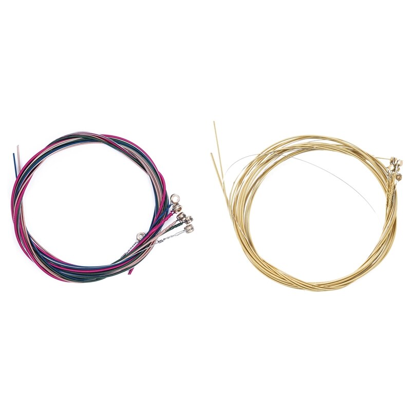 1 Set Rainbow Colorful Color String For Acoustic G... – Vicedeal