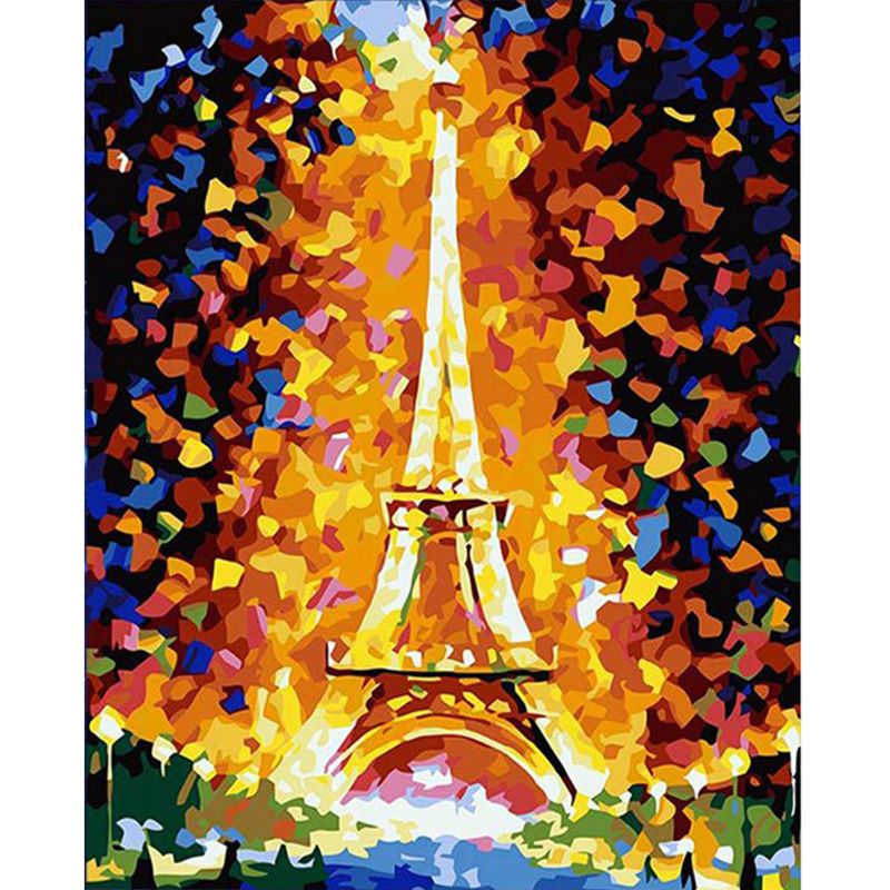 Eiffel Tower DIY Paint Numbers Canvas Oil Painting... – Grandado