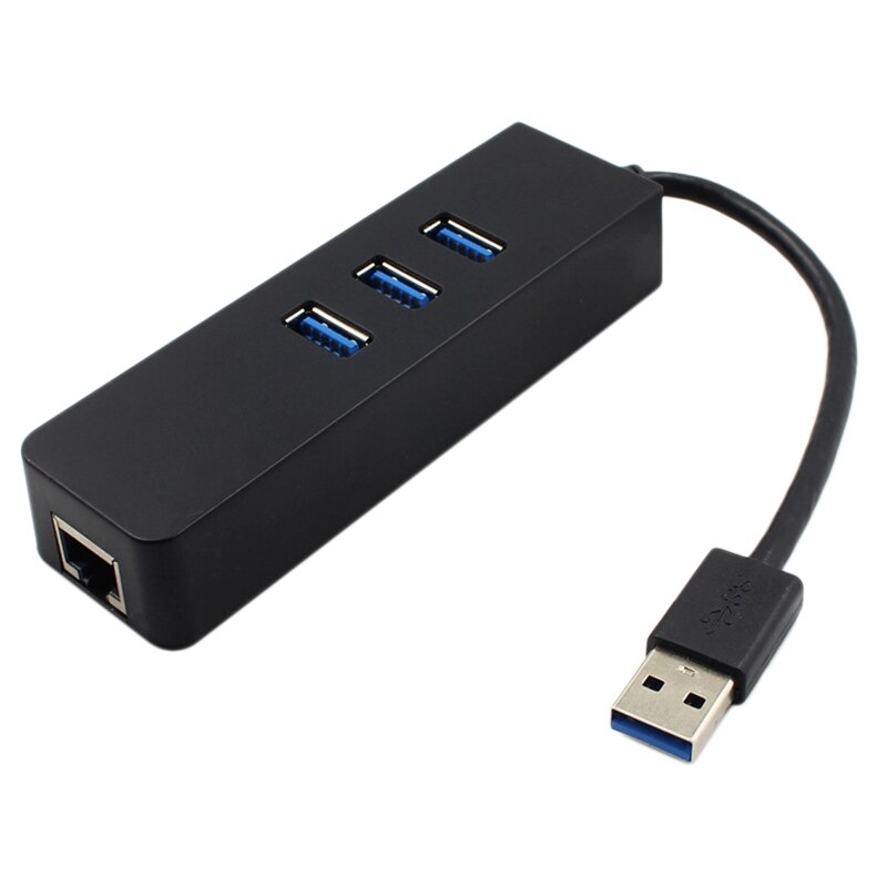 USB 3.0 Hub 3-Port Gigabit Ethernet Port for Lapto... – Grandado