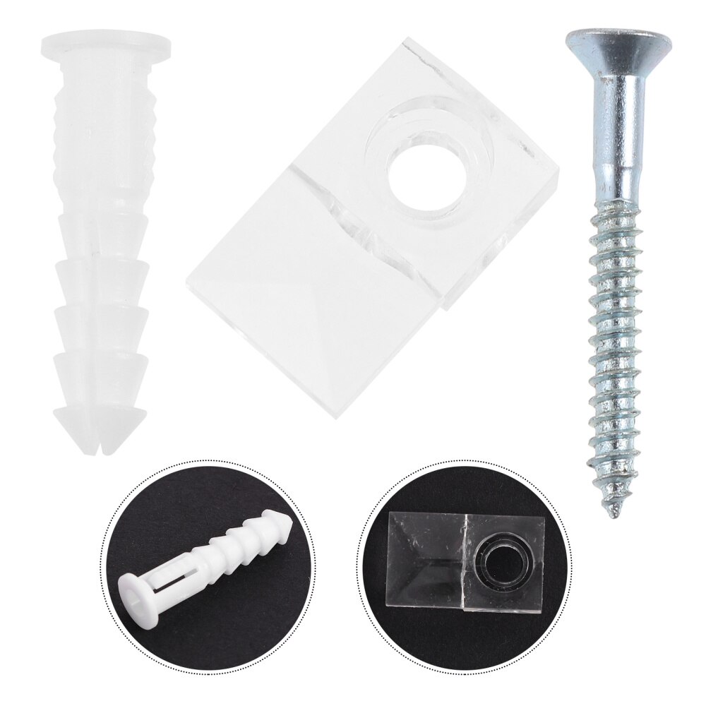 20 Sets of Mirror Clip Practical Durable Small Use... – Vicedeal