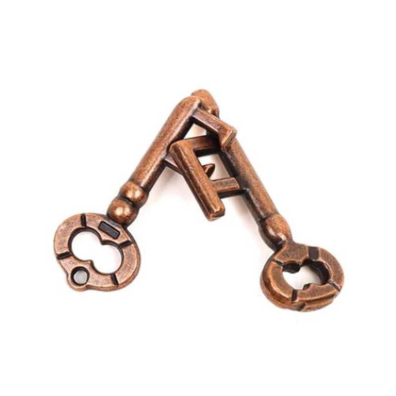 Key Lock Puzzles IQ Brain Teaser Quebra Cabeça Rom... – Grandado