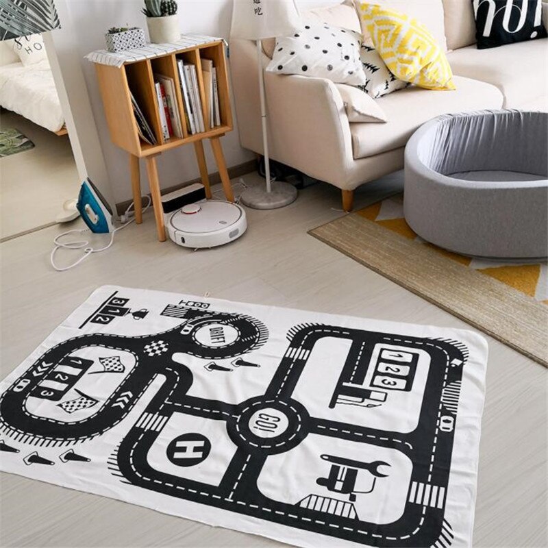 Nordic Children Play Mat Track Cross Carpet Room D... – Grandado