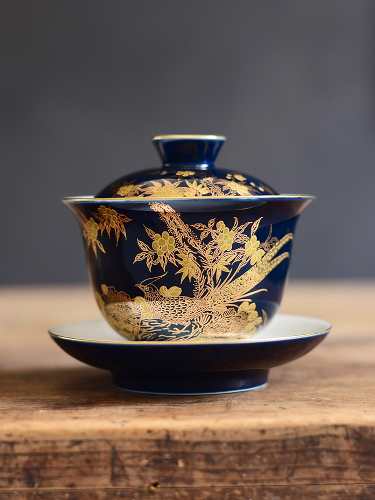 Chinese thee kom die theekopje Jingdezhen handgema... – Grandado