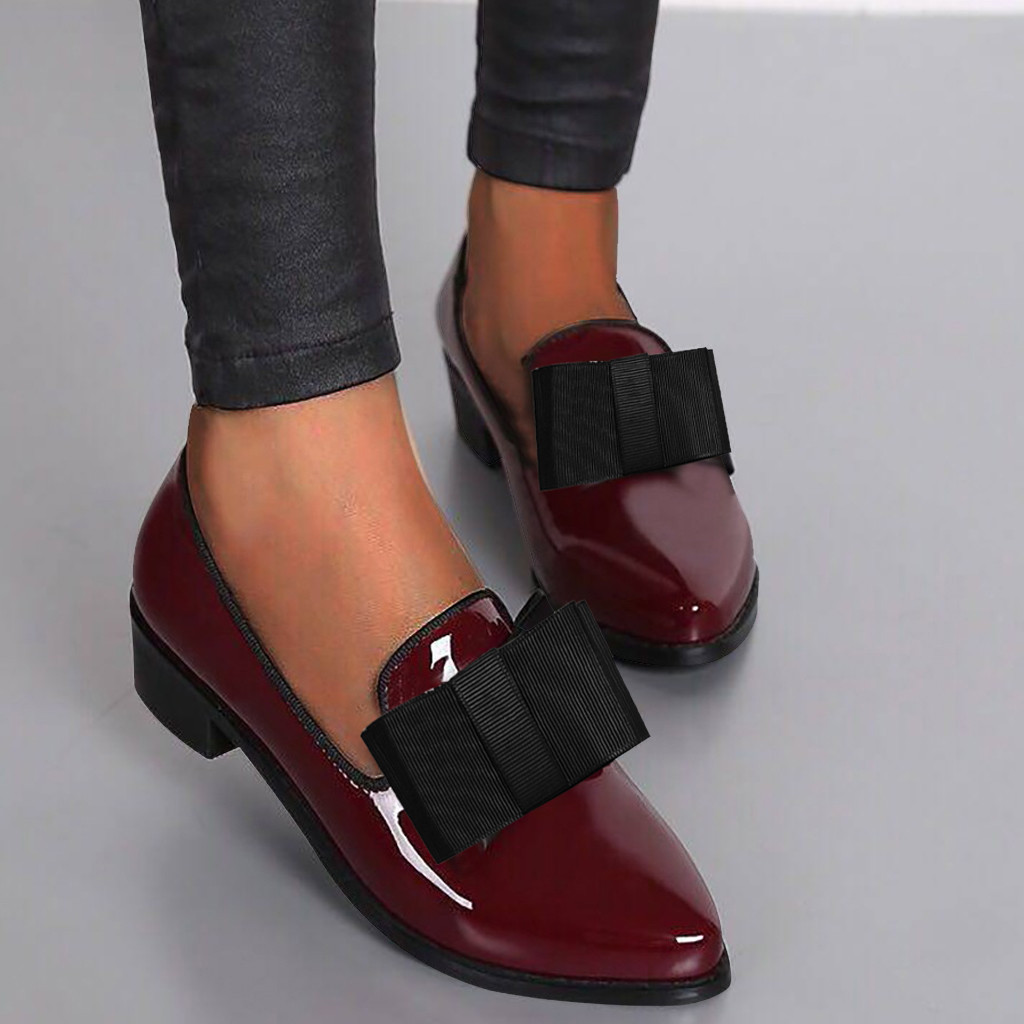 Women Flats Shoes Bow Flat Oxford Casual Classic S... – Grandado