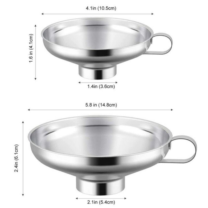 Canning Funnel Stainless Steel Wide Mouth Funnel H... – Vicedeal