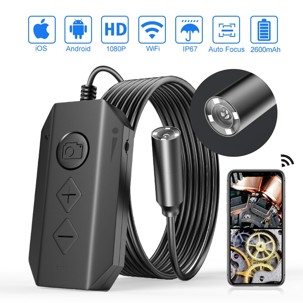 Auto Focus Wireless Endoscope IP67 Waterproof WiFi... – Vicedeal