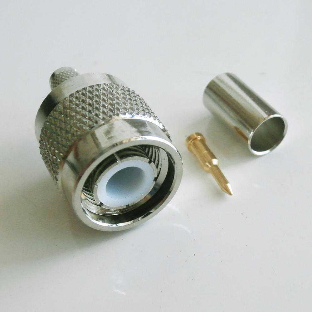 RF Coax Connector Socket TNC Male Crimp for LMR195... – Grandado