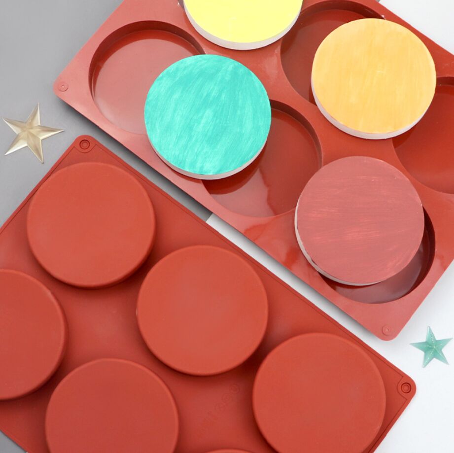 6 cavity disc silicone cake mold, silicone baking,... – Grandado