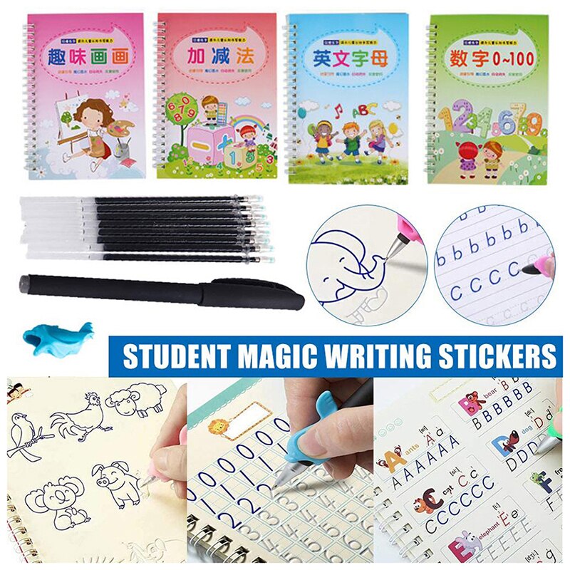 1 Set Calligraphy Practice Board Student Magical W... – Vicedeal