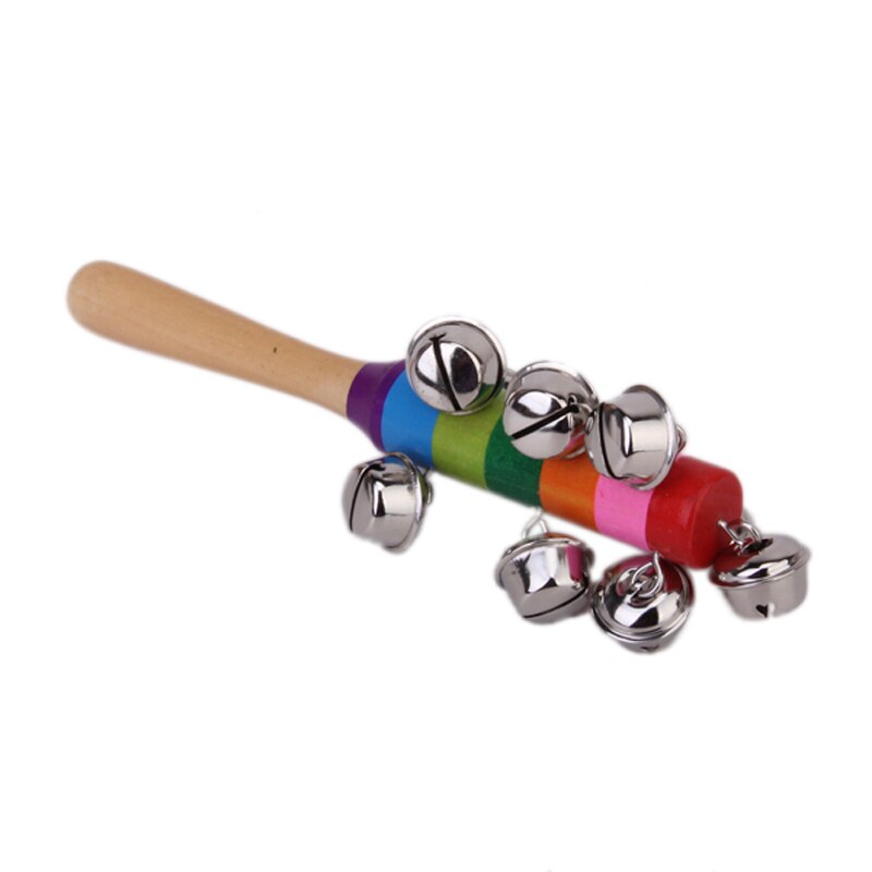 2X Random Color Wooden Jingle Hand Bells For Kids ... – Grandado