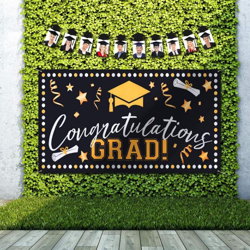 Party Photo Booth Props Congrats Grad Sign Banner ... – Vicedeal