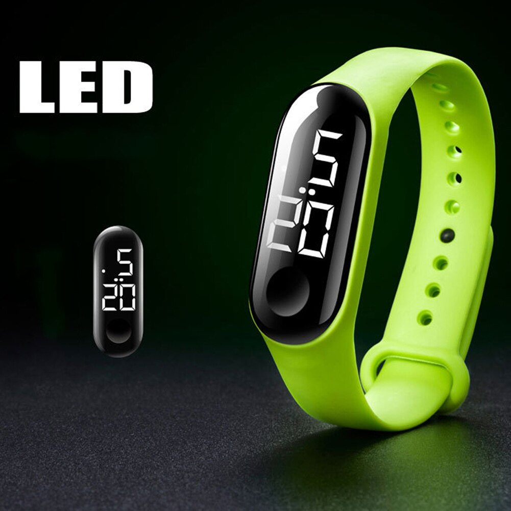 M3 Kinderen Effen Kleur Verstelbare Riem Led Digit... – Vicedeal