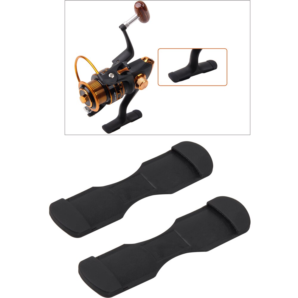 6pcs Zwart Rubber Vissen Reel Base Bescherming Mat... – Vicedeal