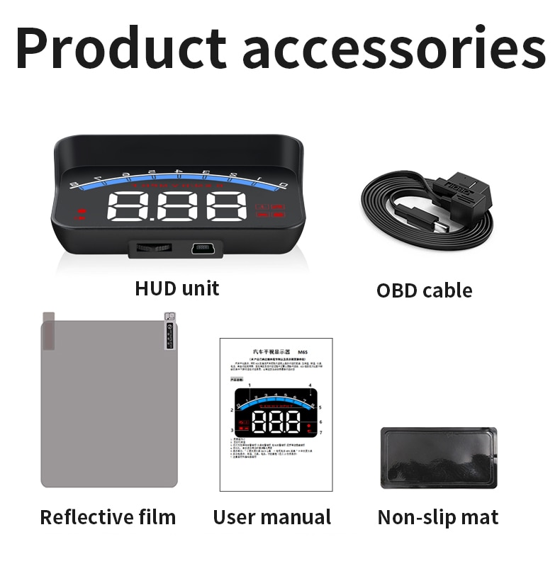 OHANEE M6s OBD 2 HUD Kopf hoch Anzeige KM/h MPH Auto Elektronik Besser Als A100 OBD2 ...